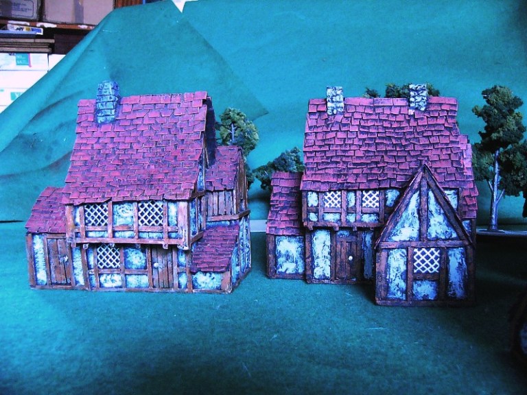 28mm Conflix-style Medieval Houses – The Woolshed Wargamer