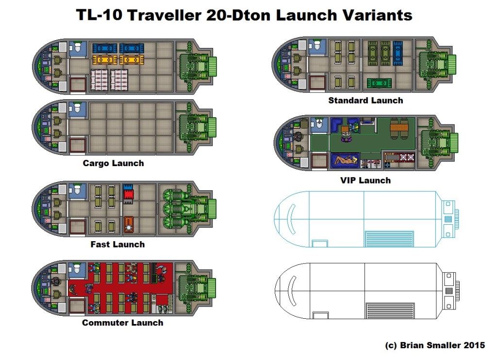 Traveller Small Craft: 20-Dton Launch – The Woolshed Wargamer