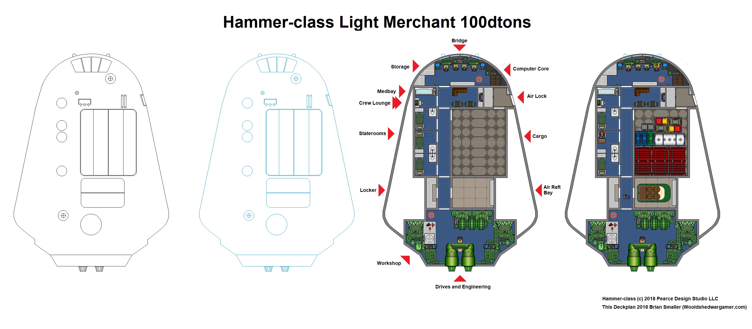 Hammer-class Light Merchant 100 Dtons – The Woolshed Wargamer